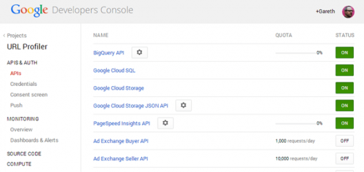 Hooking Up APIs & Importing URLs - URL Profiler