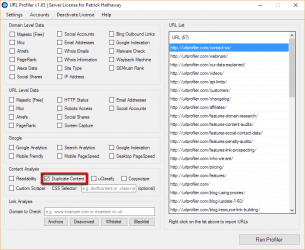 How to Use the Duplicate Content Checker - URL Profiler